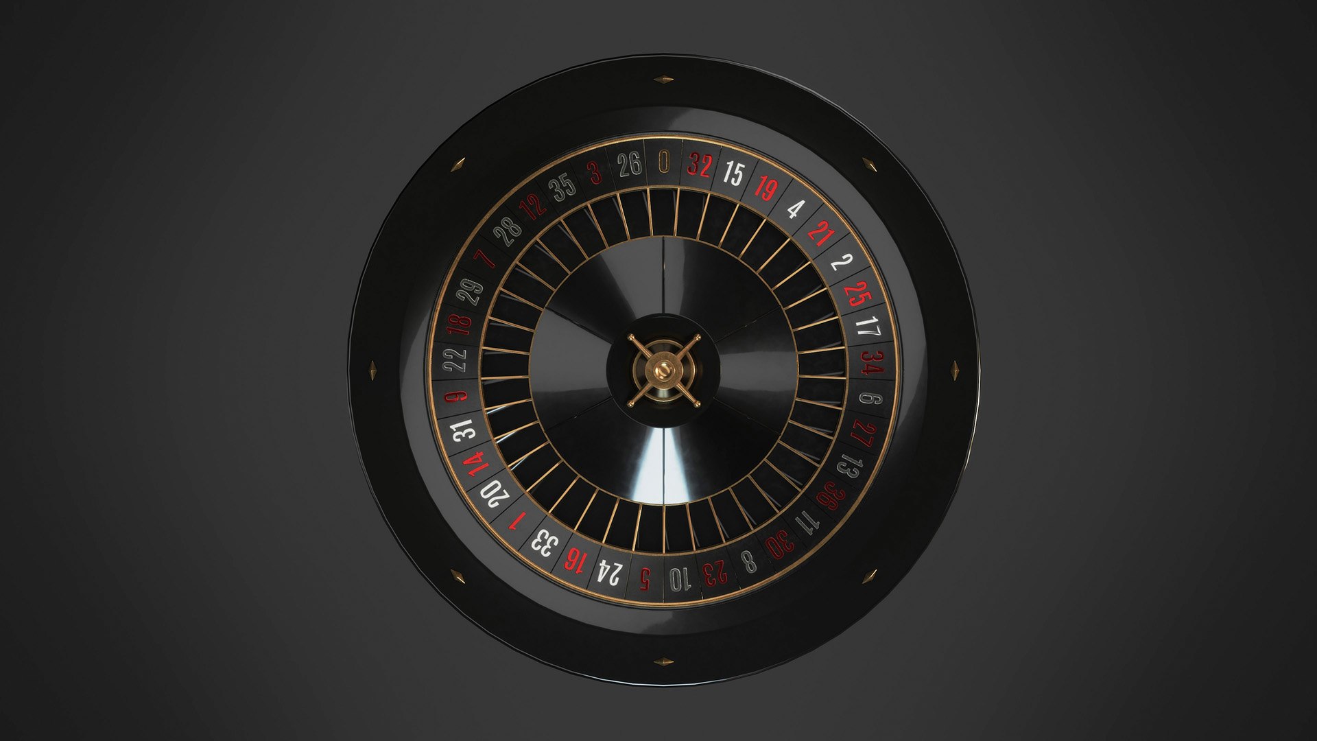 3D Black Roulette Wheel Games Model - TurboSquid 1591771