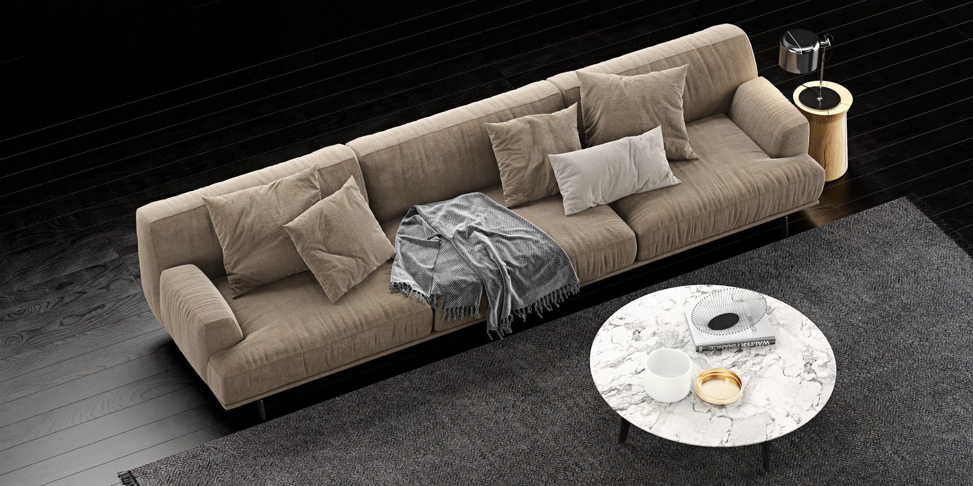 1 poliform tribeca sofa 3D model - TurboSquid 1592279