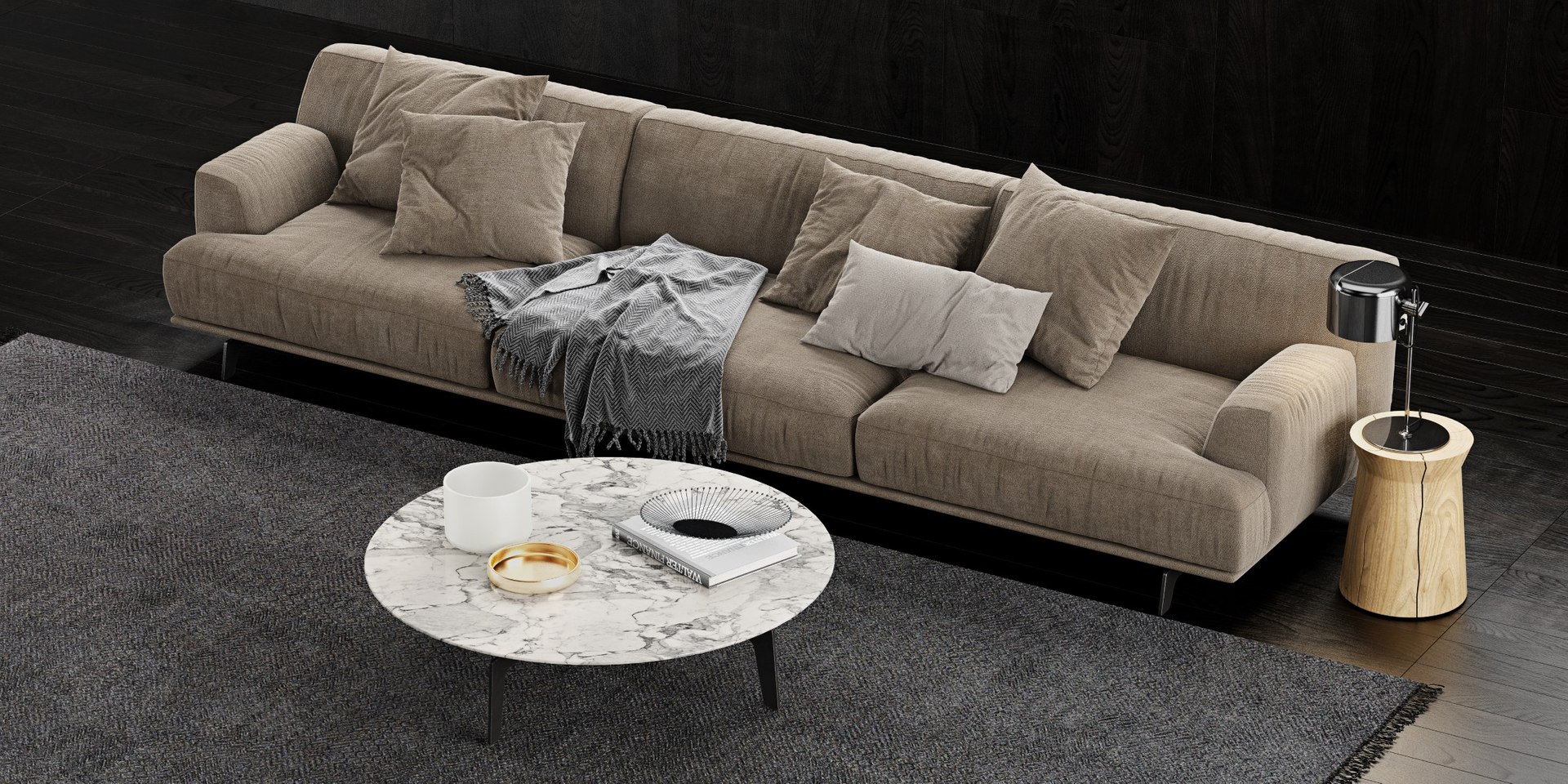 1 poliform tribeca sofa 3D model - TurboSquid 1592279