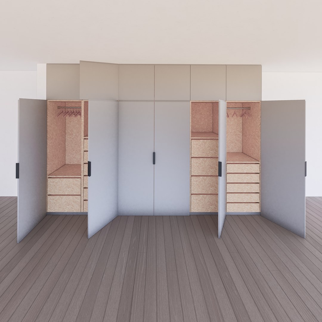 Revit Family Ikea Pax 3D - TurboSquid 1546243