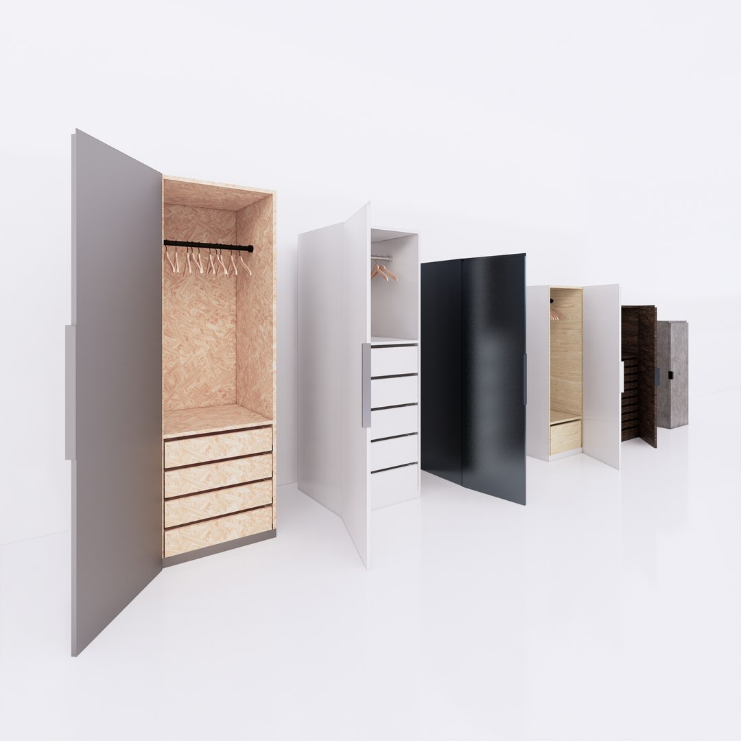 Revit Family Ikea Pax 3D - TurboSquid 1546243