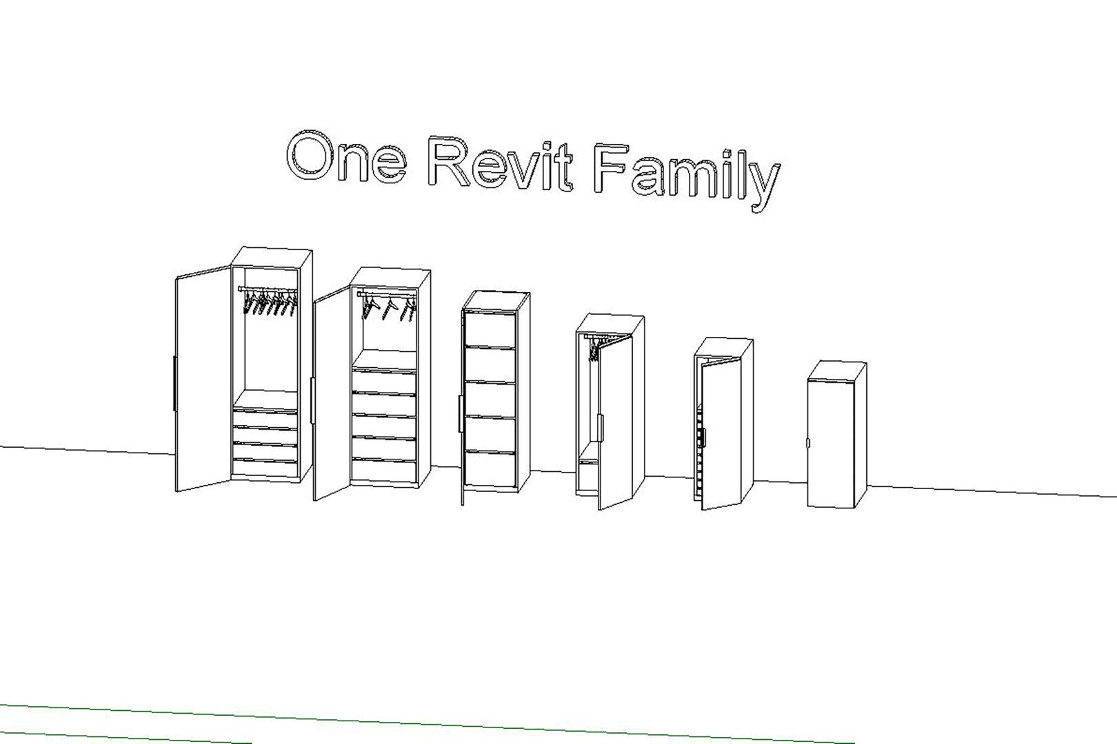 Revit Family Ikea Pax 3D - TurboSquid 1546243