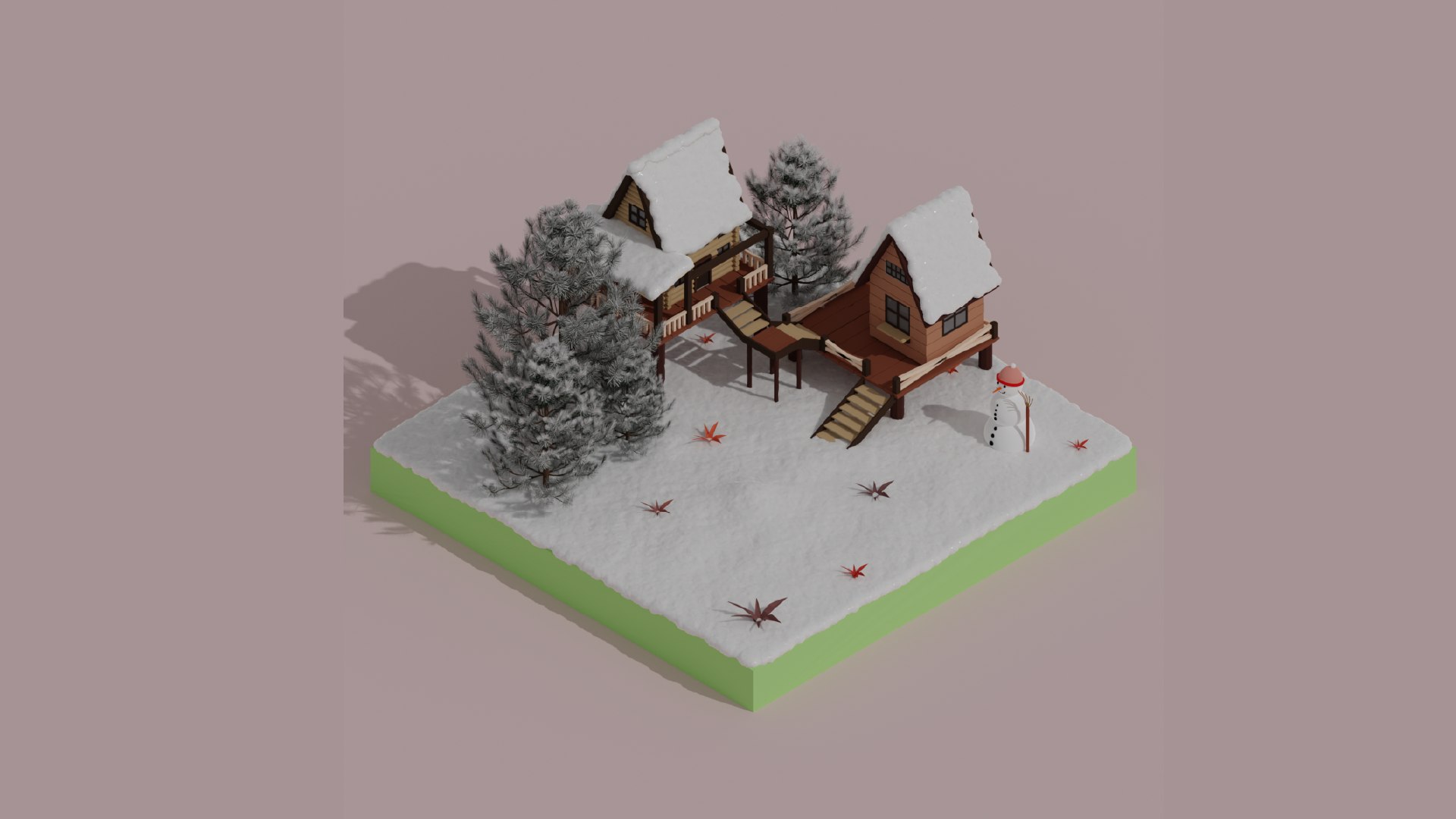 Snow Place Model - TurboSquid 2022181