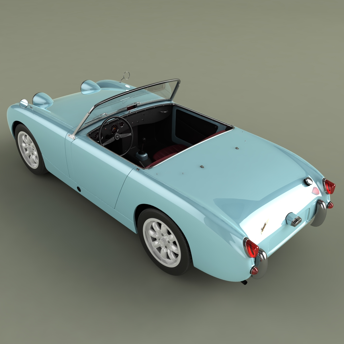 austin-healey sprite mk1 3d 3ds