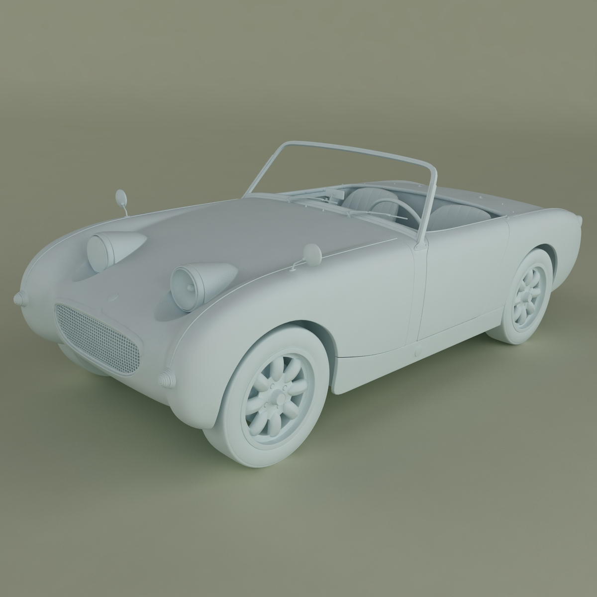 austin-healey sprite mk1 3d 3ds