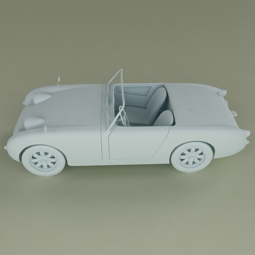 Austin-healey Sprite Mk1 3d 3ds