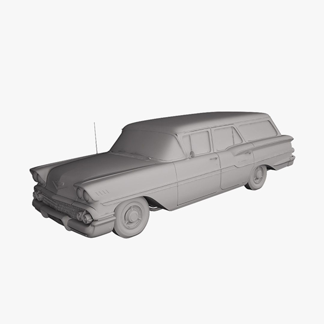 3d Model Chevrolet Brookwood 1958