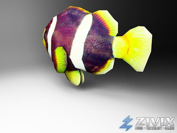 free tropical fish pack 3d model