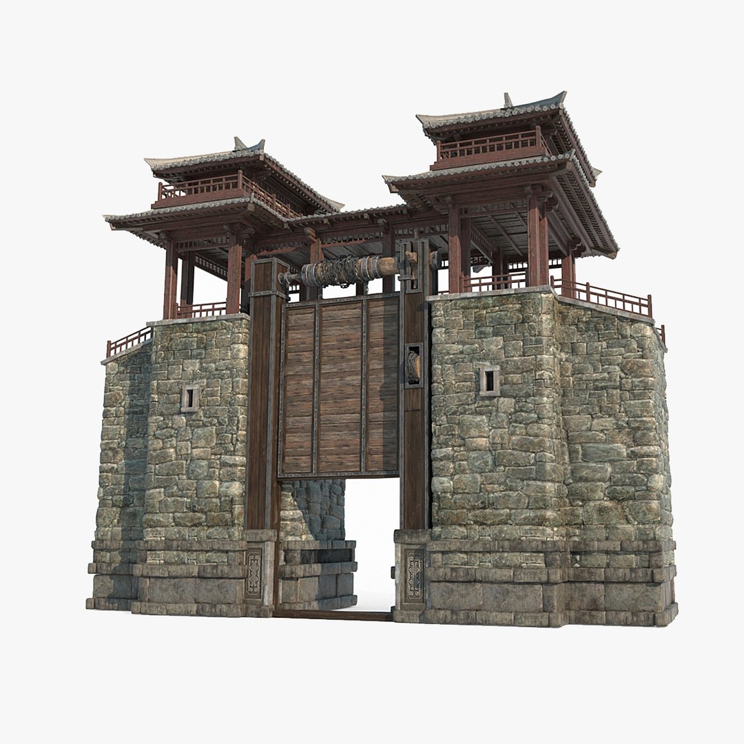 3D Asian Ancient Architecture City Gates And Passes - TurboSquid 2356829
