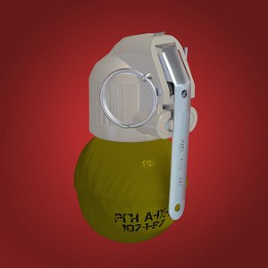 Hand Grenade Dm51 3d Model