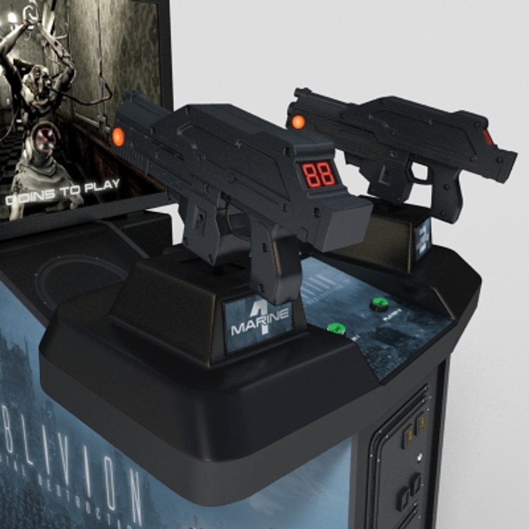 3d Model Stand Arcade Gun