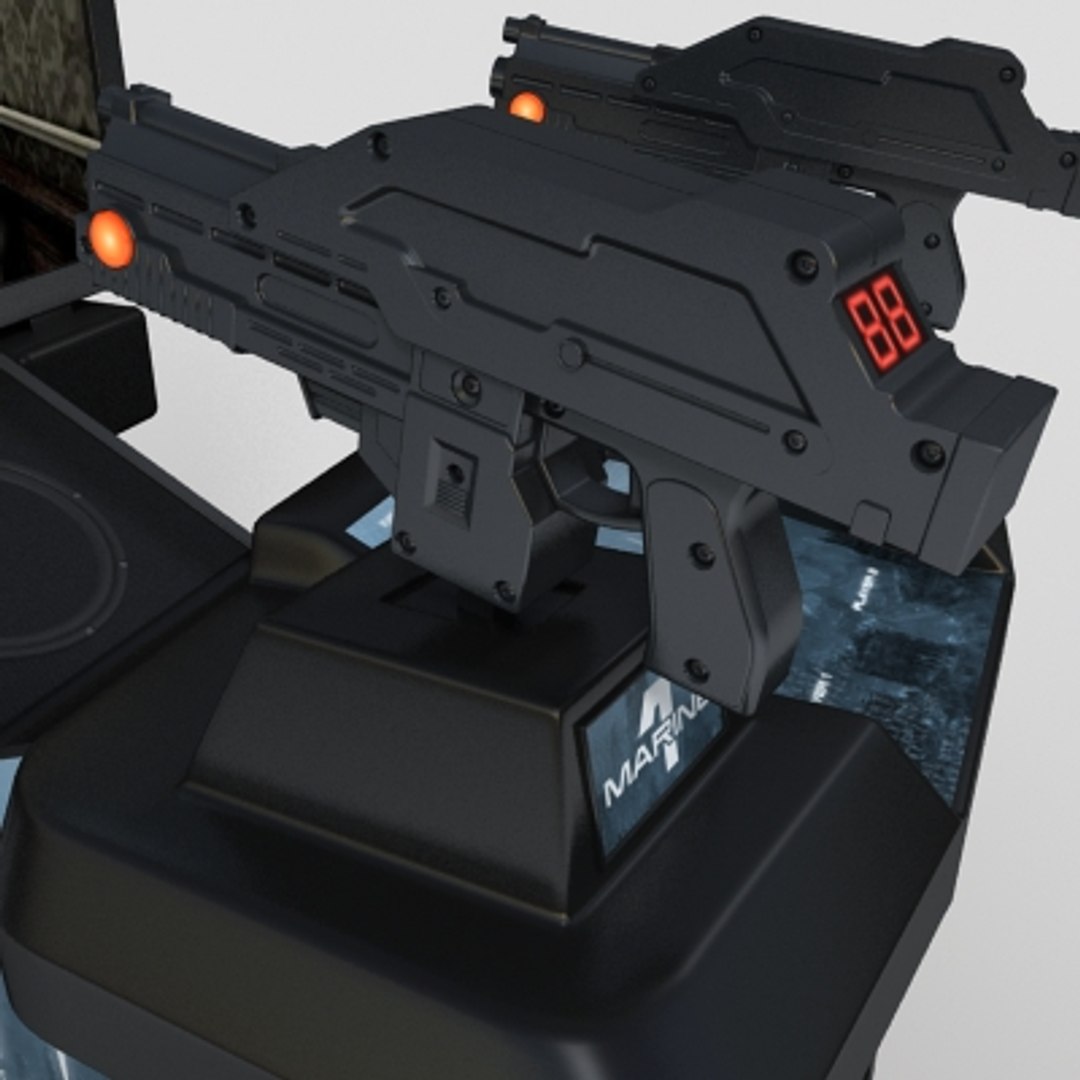 3d Model Stand Arcade Gun