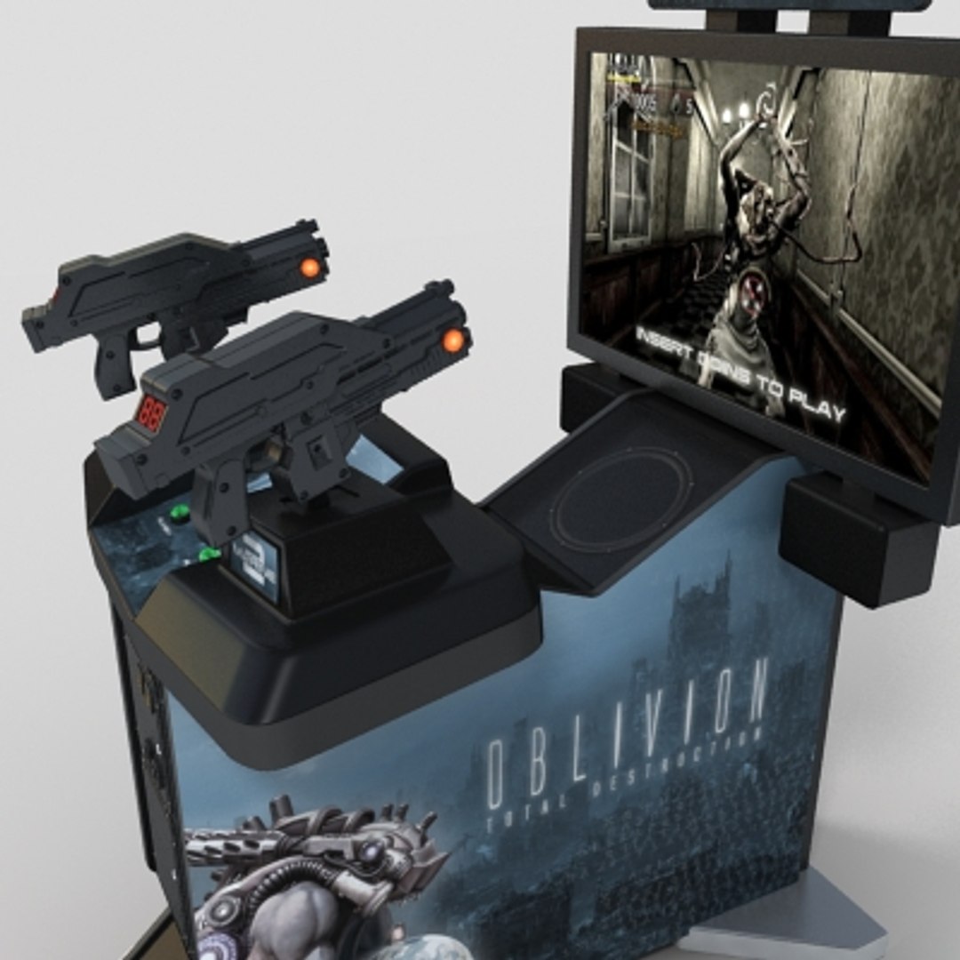 3d Model Stand Arcade Gun