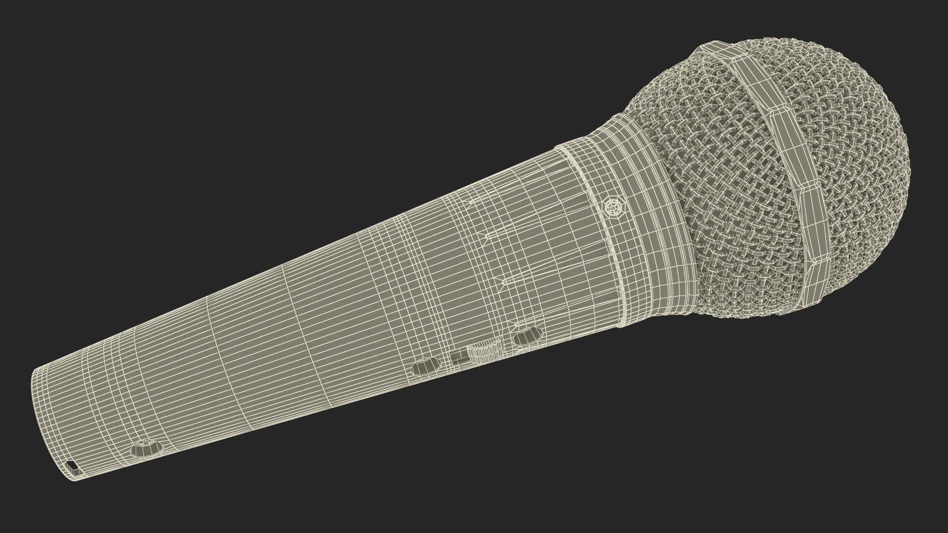 Professional Vocal Microphone VOCOPRO Black 3D model - TurboSquid 2160919