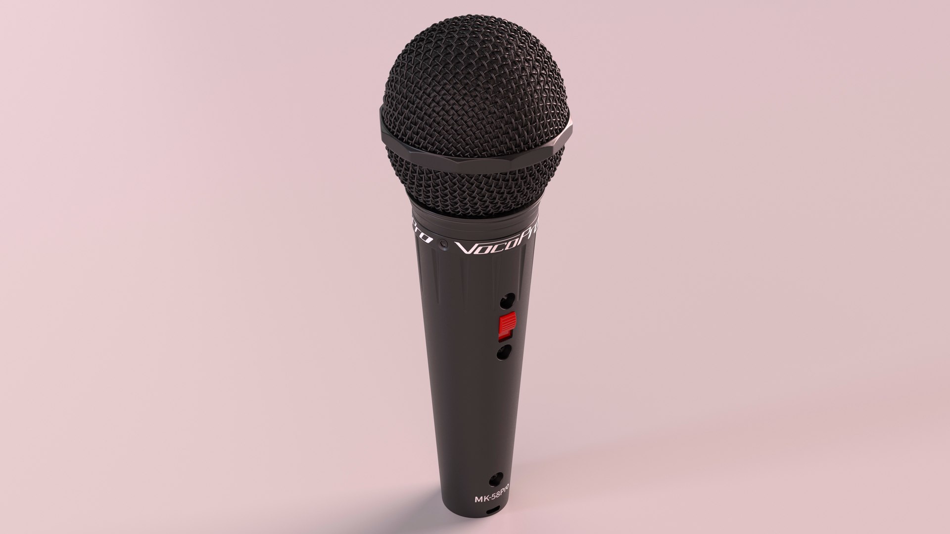 Professional Vocal Microphone VOCOPRO Black 3D model - TurboSquid 2160919
