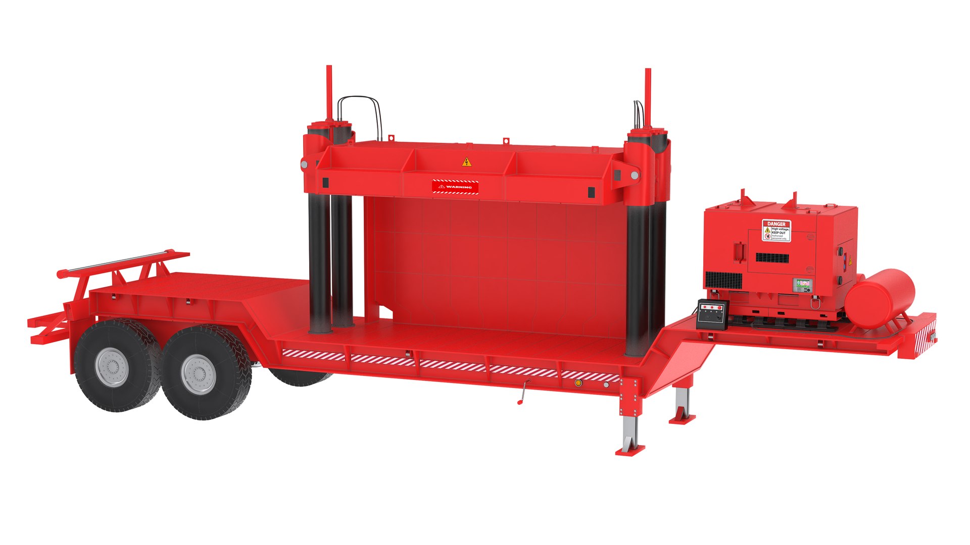 Portable Car Crusher Red 3D - TurboSquid 2403874