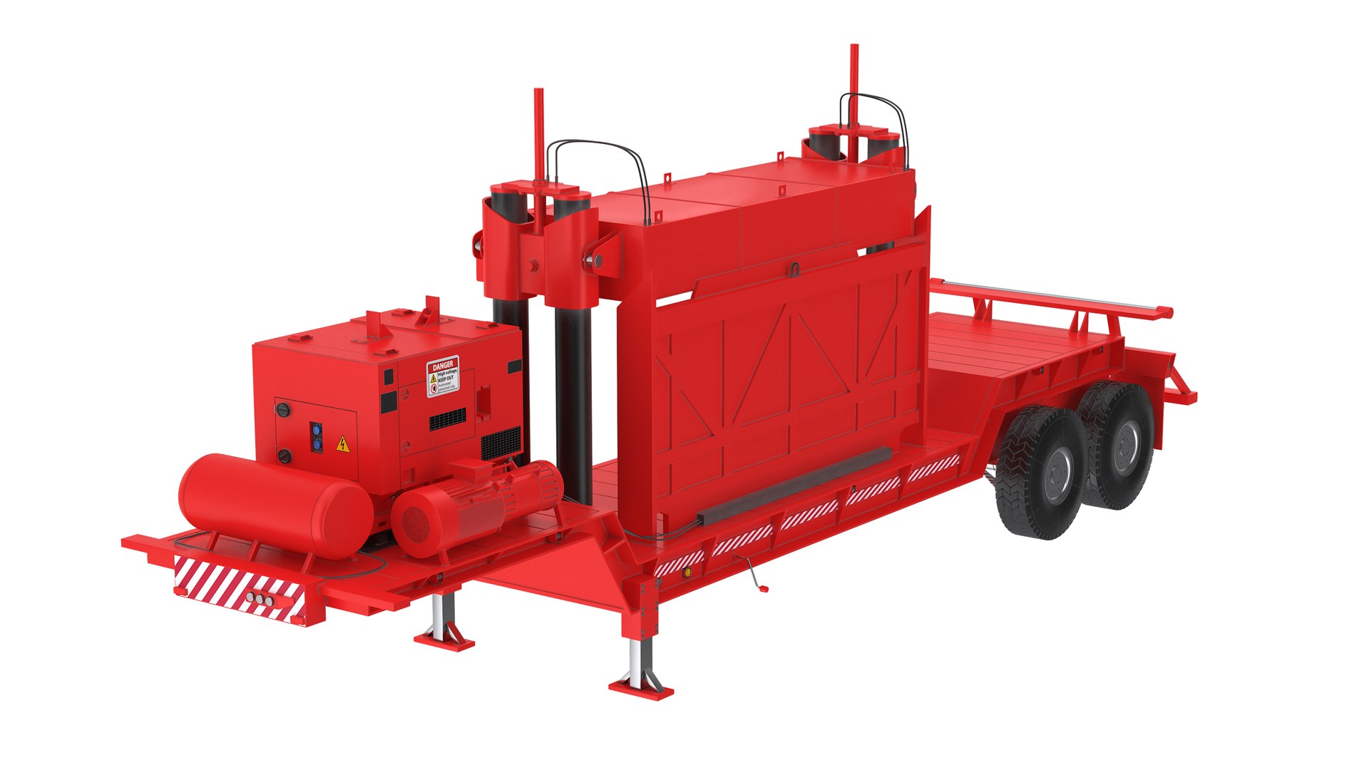 Portable Car Crusher Red 3D - TurboSquid 2403874