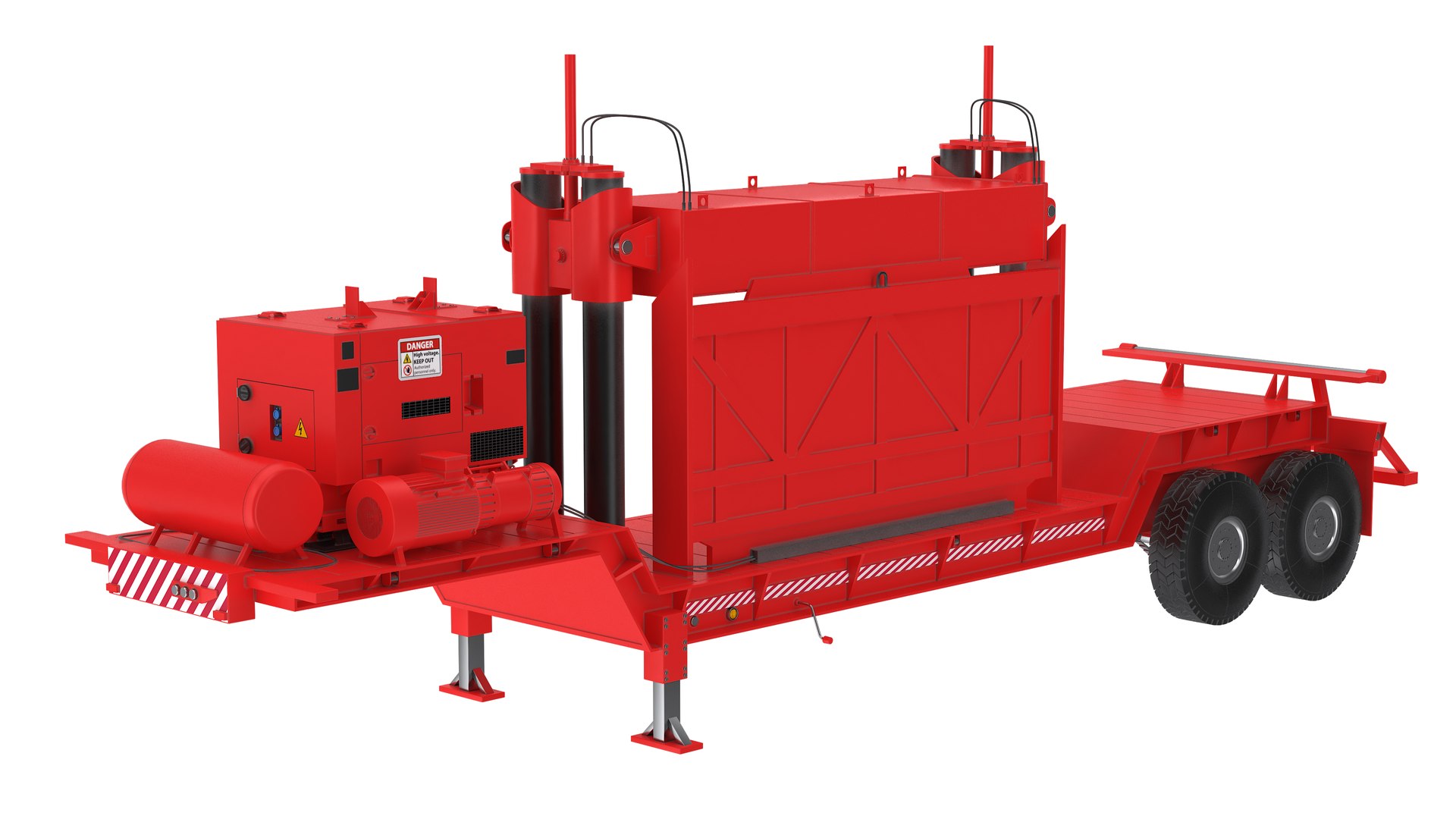 Portable Car Crusher Red 3D - TurboSquid 2403874