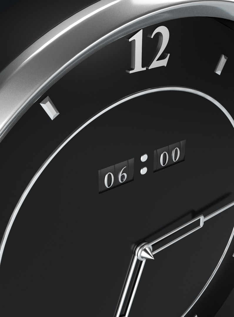 Clock Blender 3d 3ds