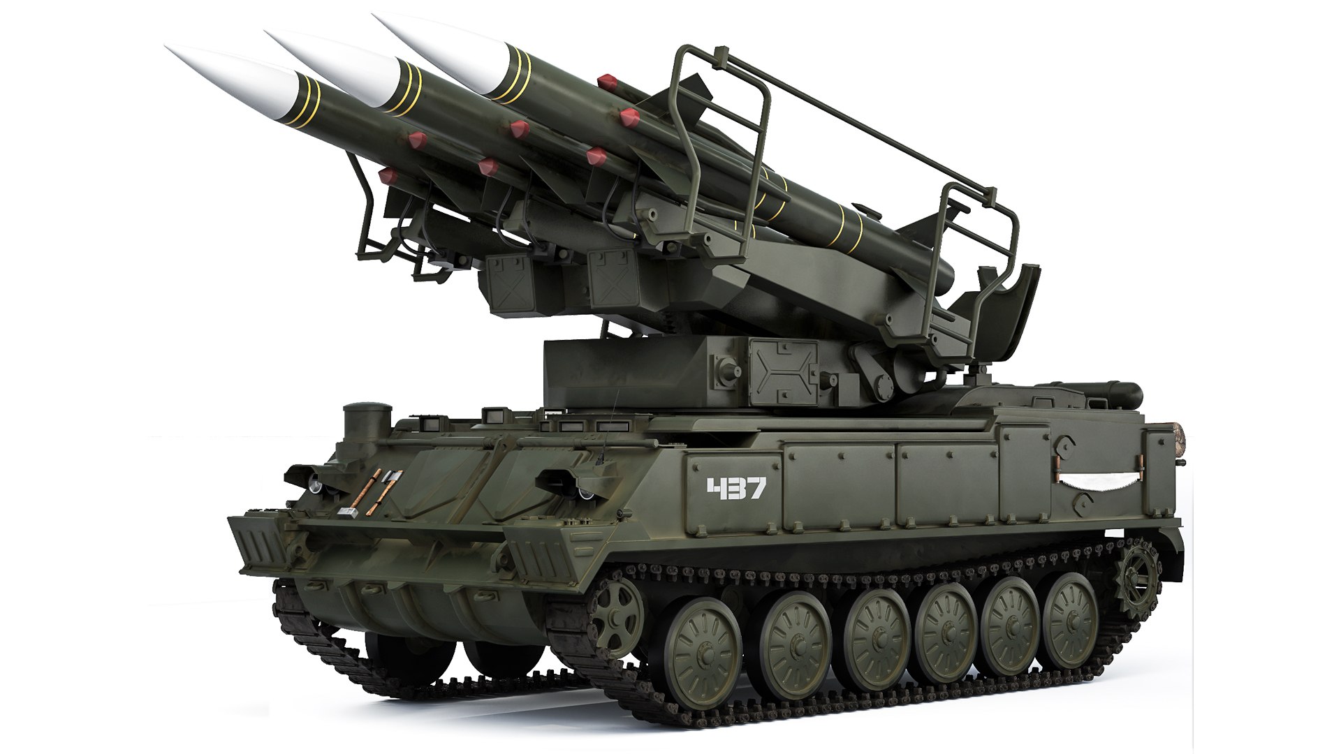 2K12 Kub SA-6 Gainful 1967 Model - TurboSquid 2152299