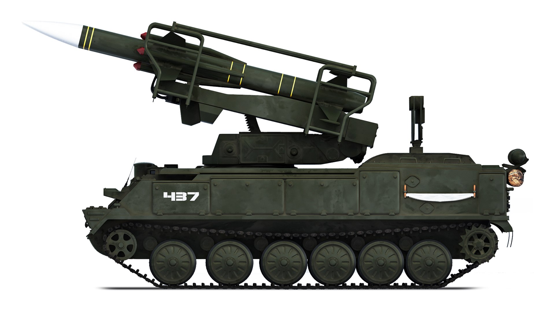 2K12 Kub SA-6 Gainful 1967 Model - TurboSquid 2152299