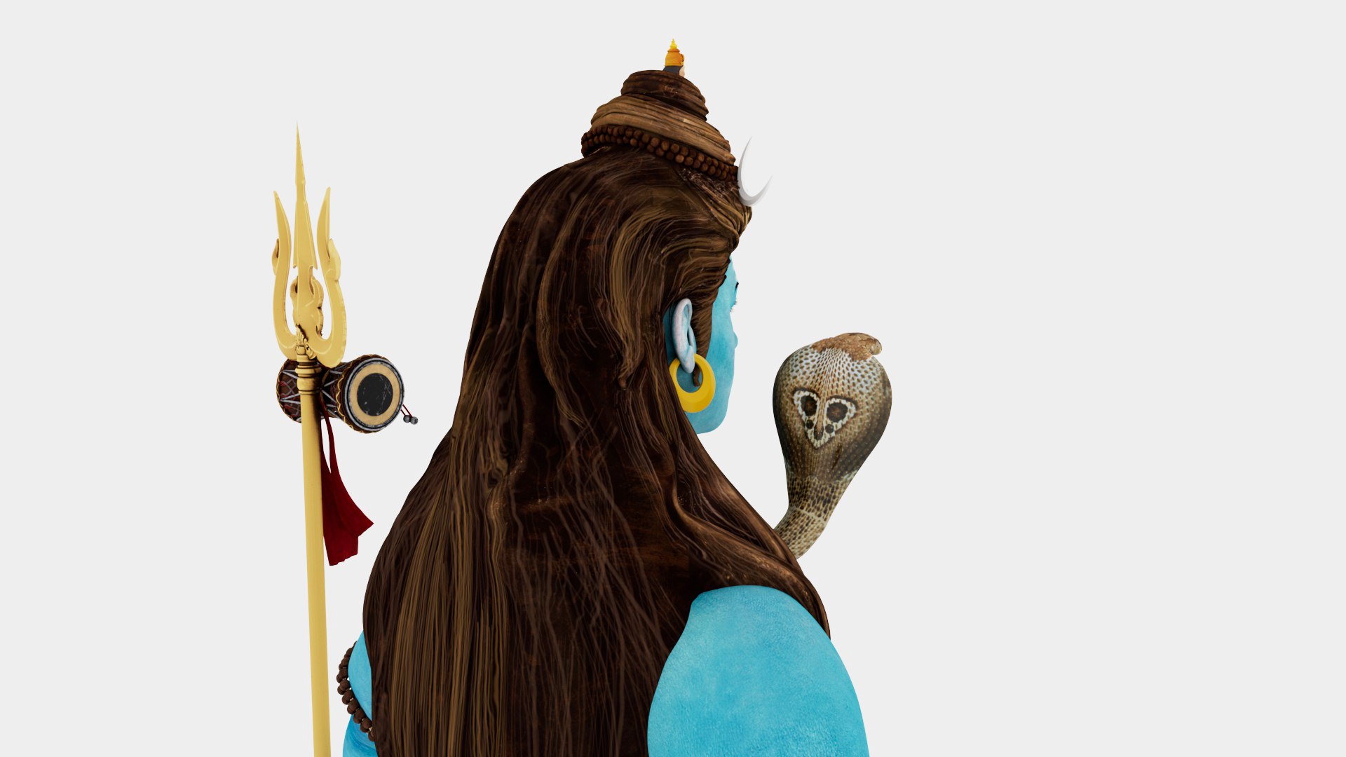 Lord Shiva T Pose - TurboSquid 2291623