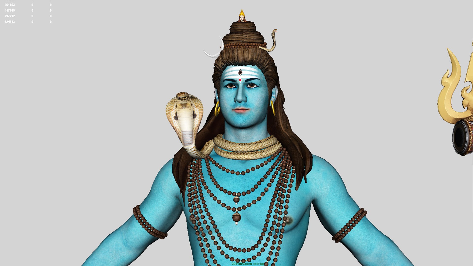 Lord Shiva T Pose - TurboSquid 2291623