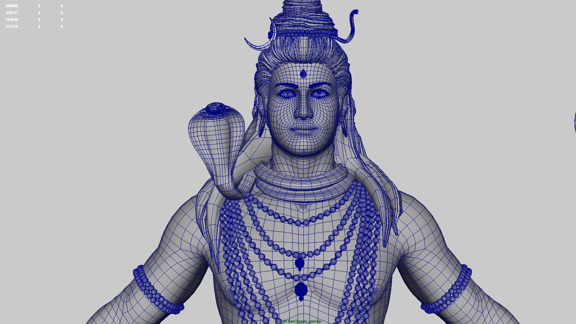 Lord Shiva T Pose - TurboSquid 2291623