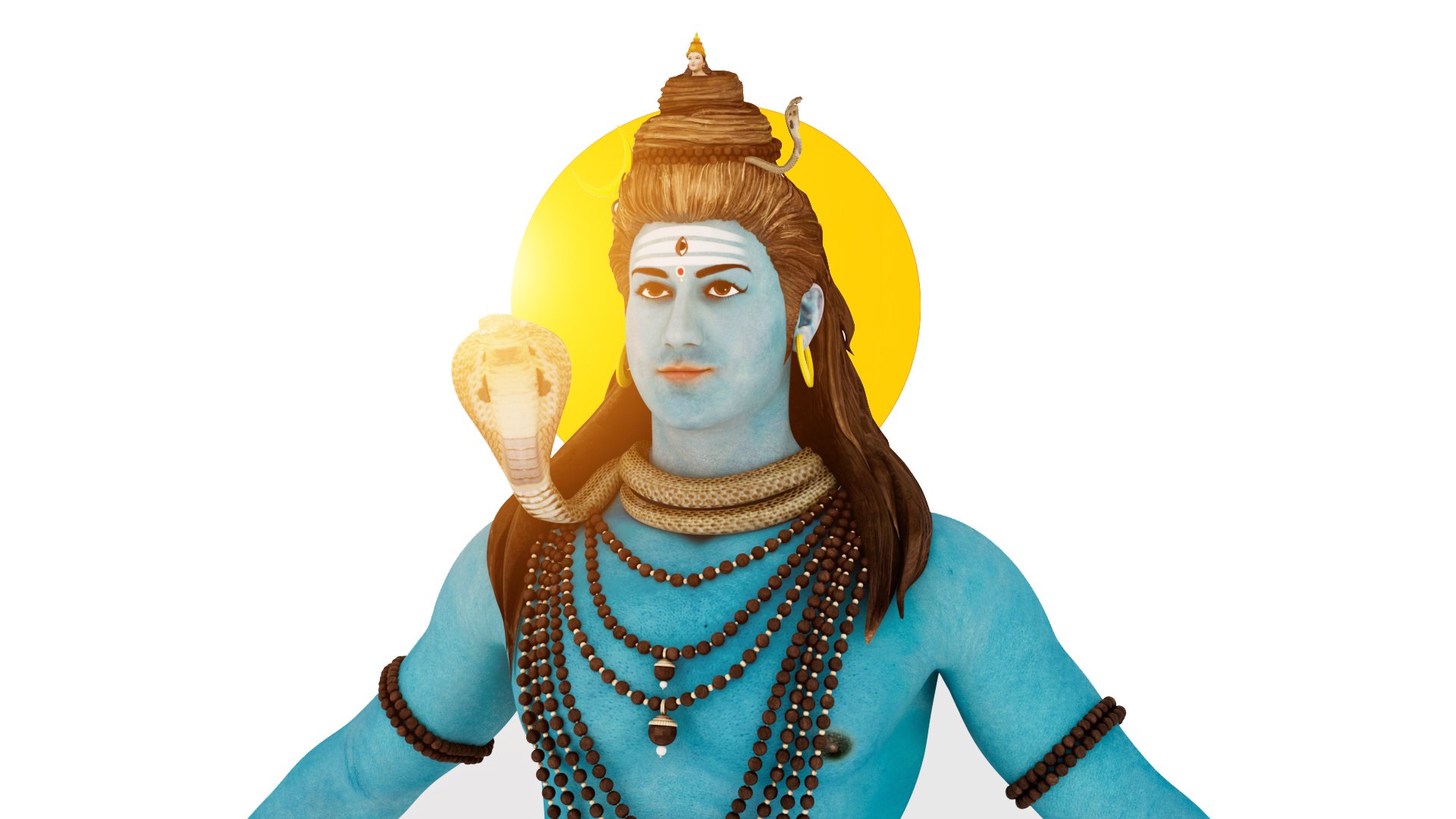 Lord Shiva T Pose - TurboSquid 2291623