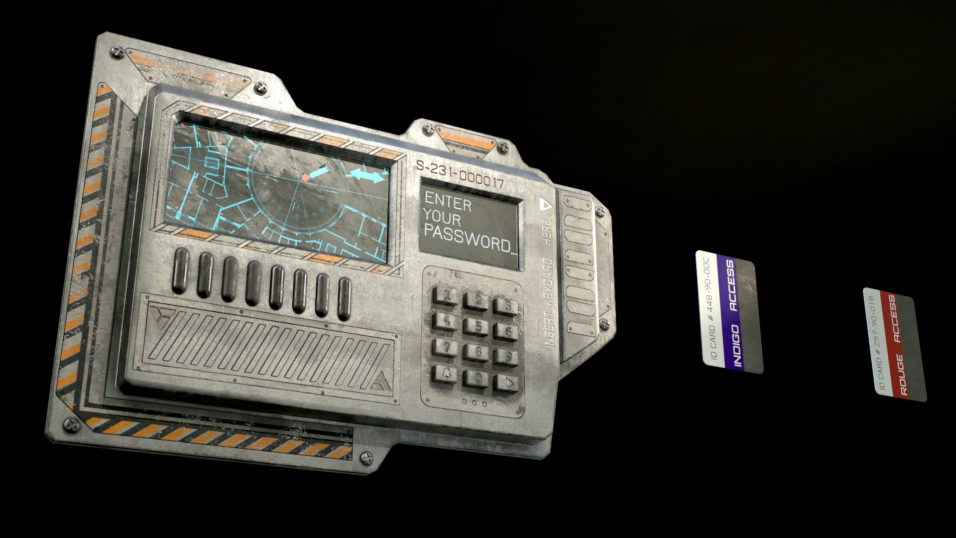 Electric Lock Keypad Card 3D - TurboSquid 1633339