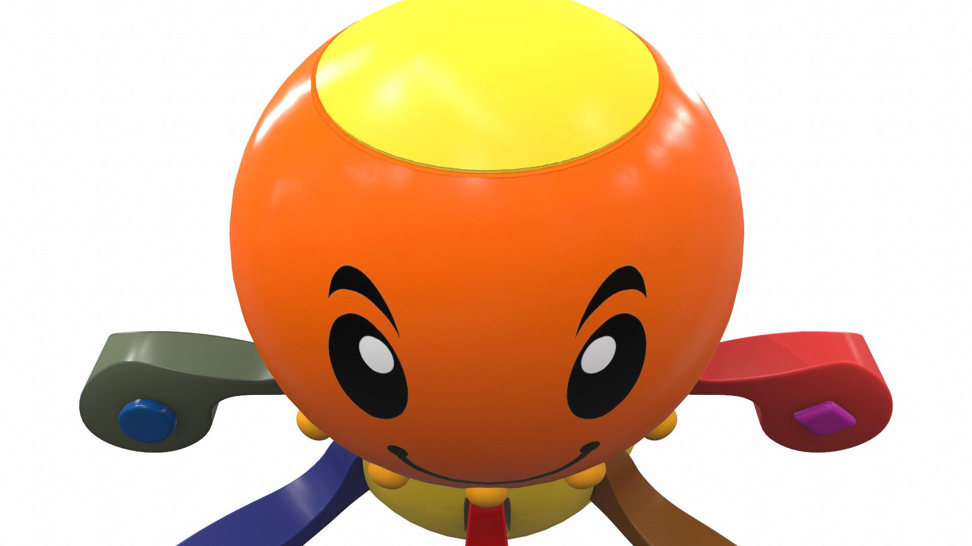 Plastic Baby Toy Octopus 3D Model - TurboSquid 2109014