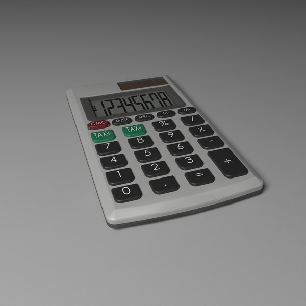 Simple calculator 3D model - TurboSquid 1371830