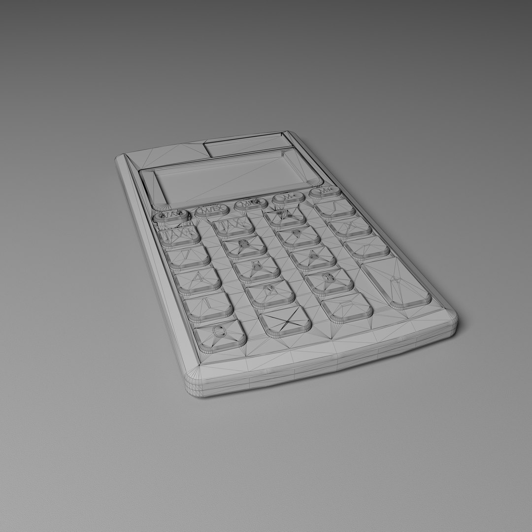 Simple Calculator 3D Model - TurboSquid 1371830