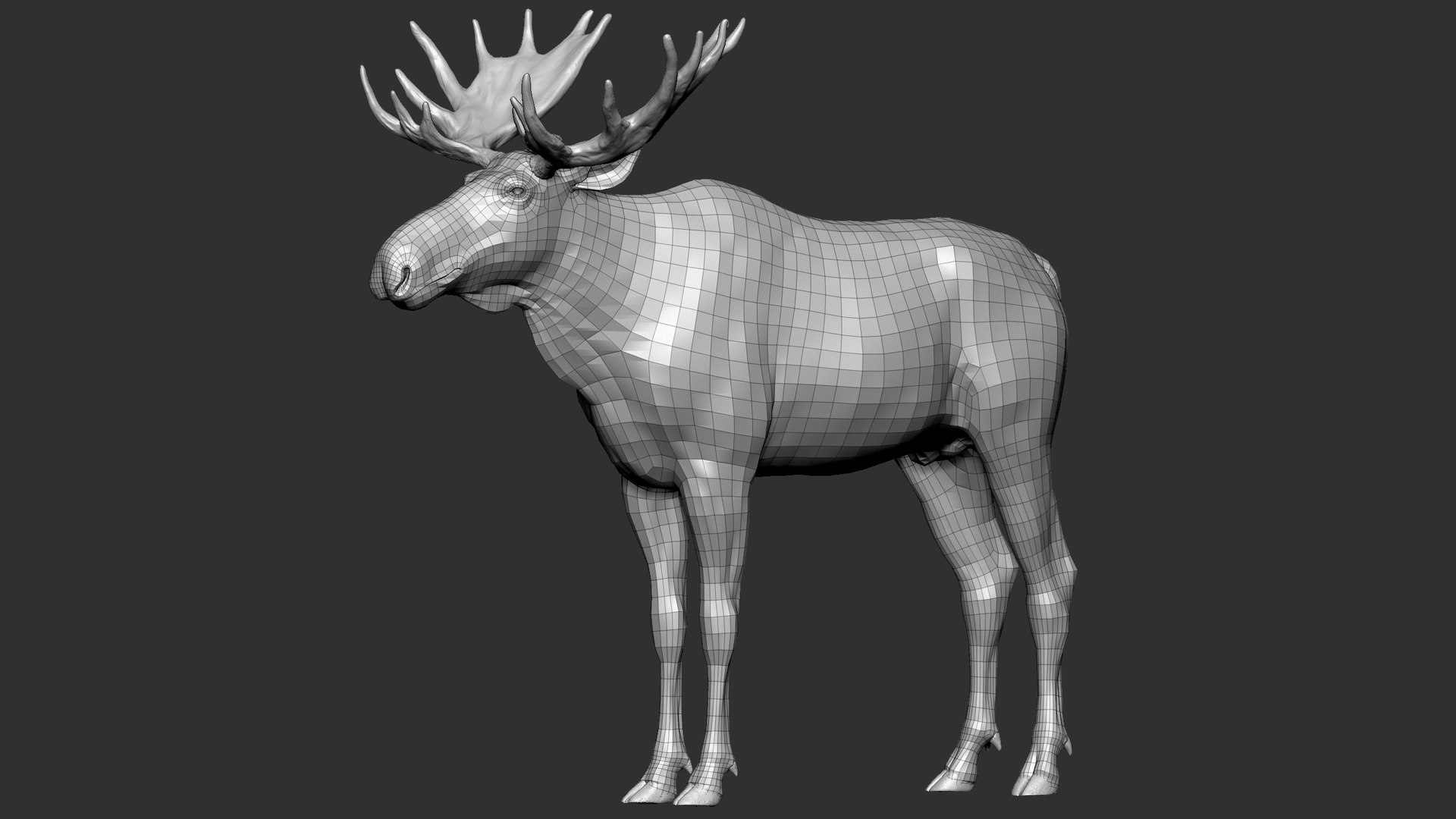 3D Moose VFX MUSCLE SIMULATION - TurboSquid 1886626