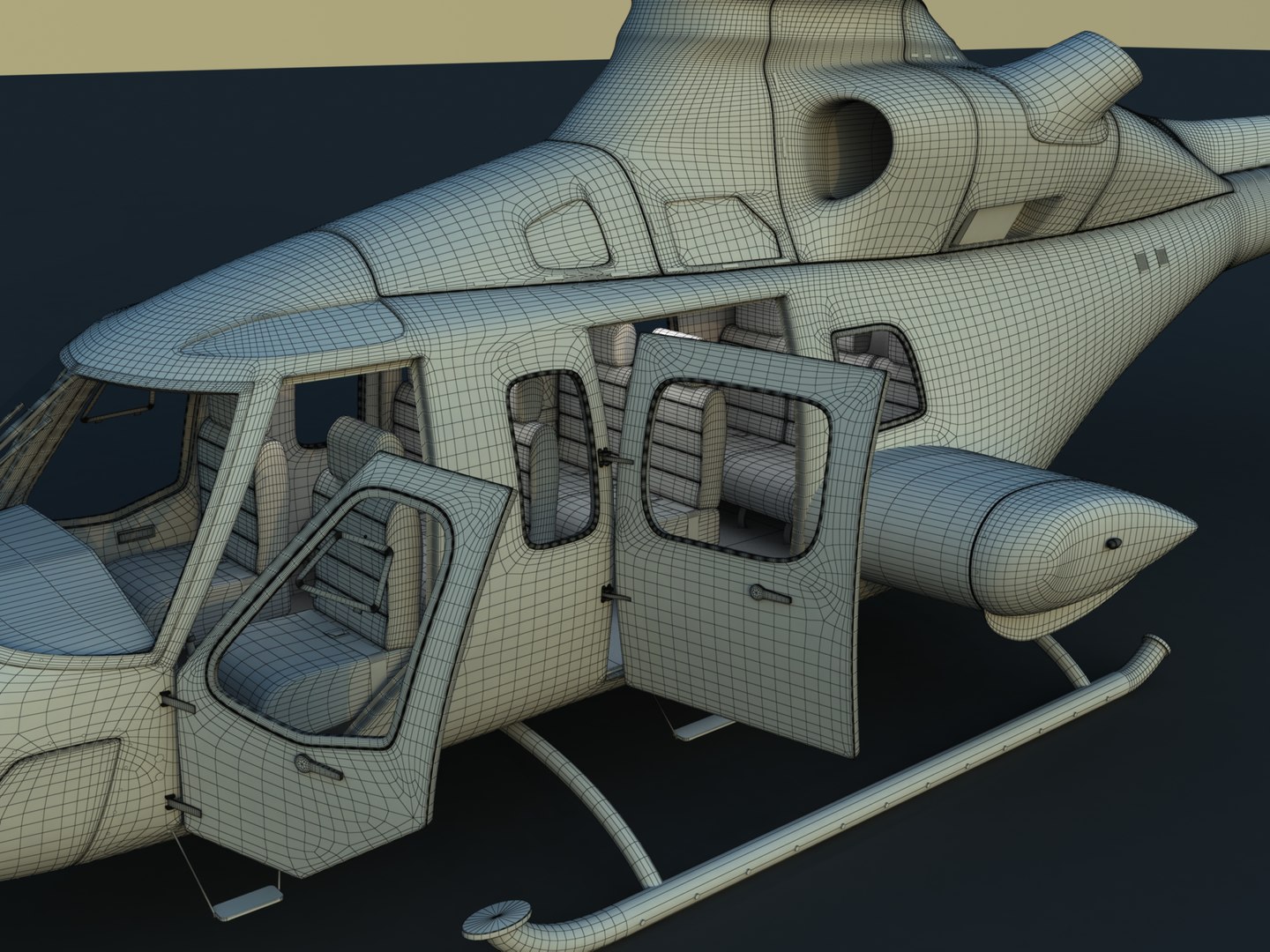 Obj Bell 430 Helicopter