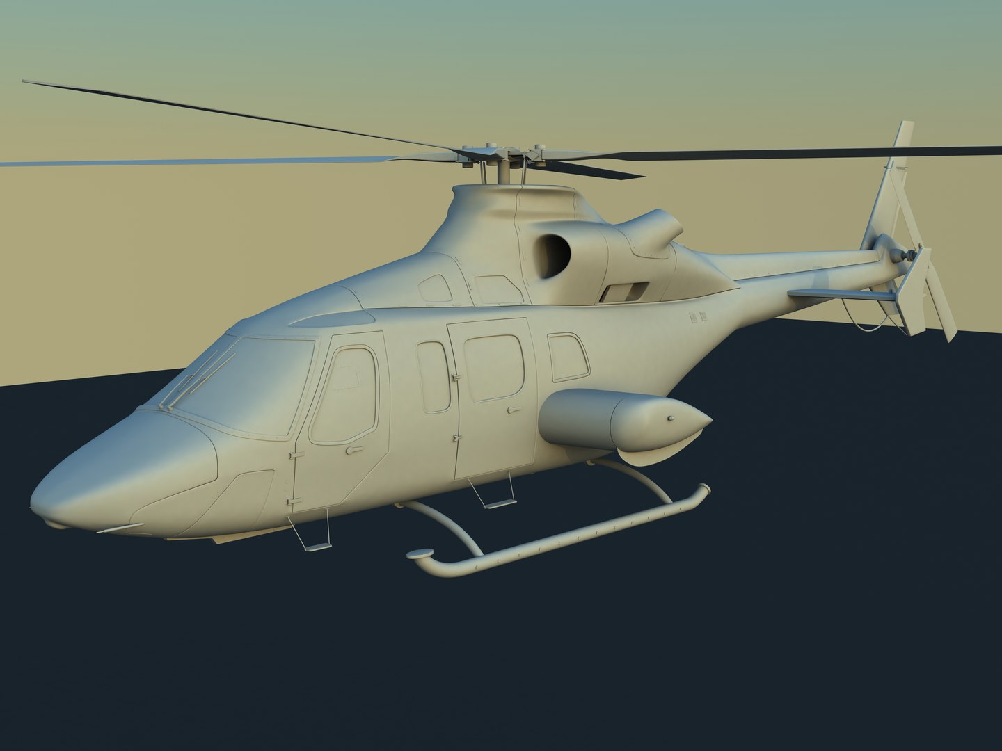 Obj Bell 430 Helicopter