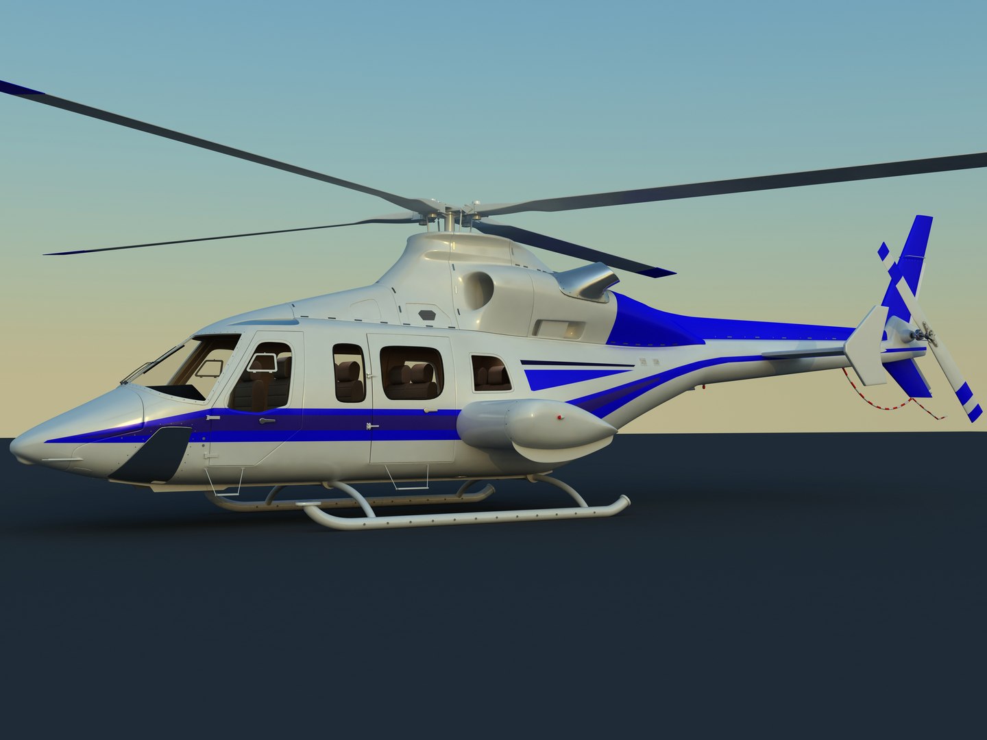 Obj Bell 430 Helicopter