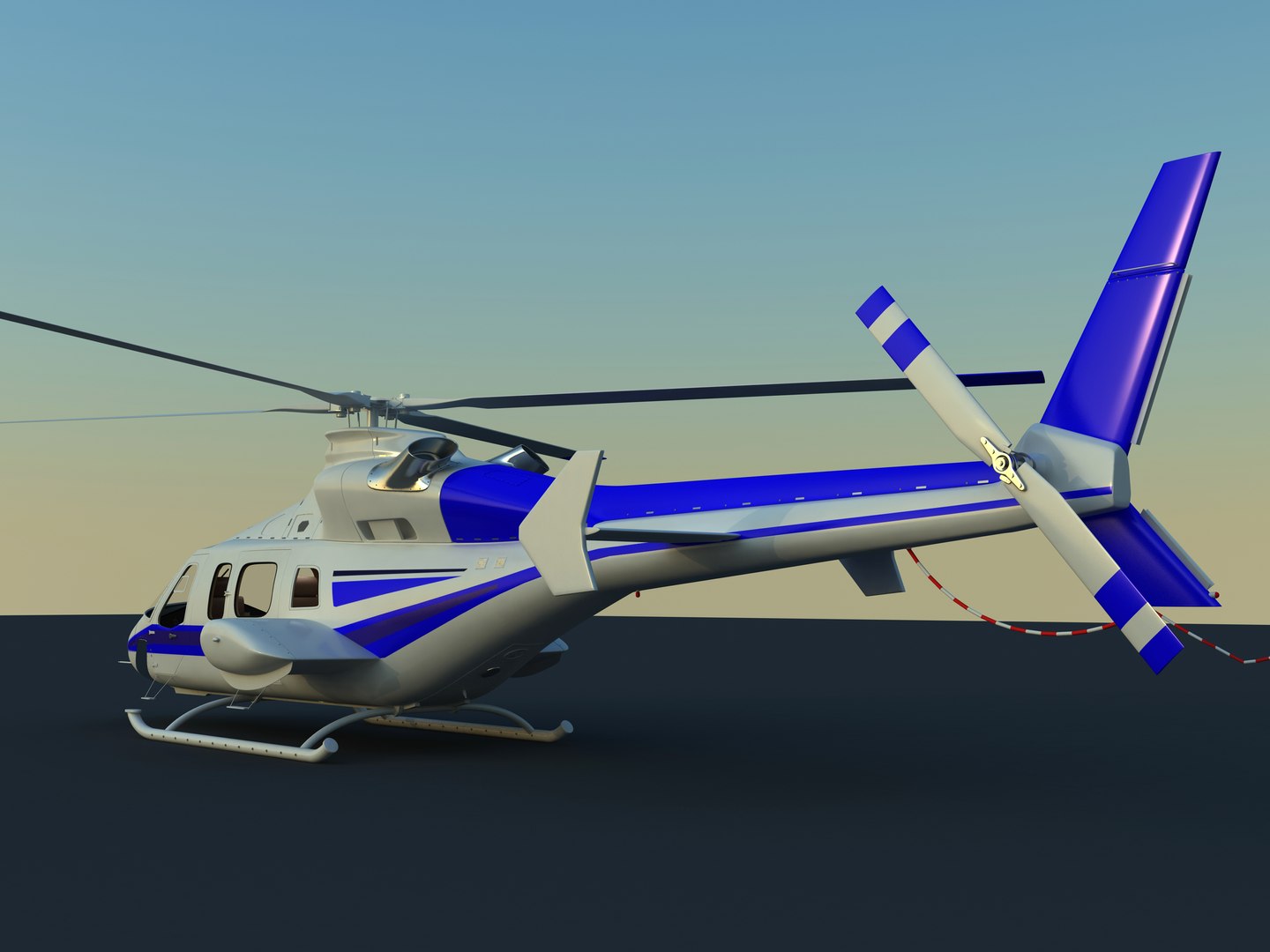Obj Bell 430 Helicopter