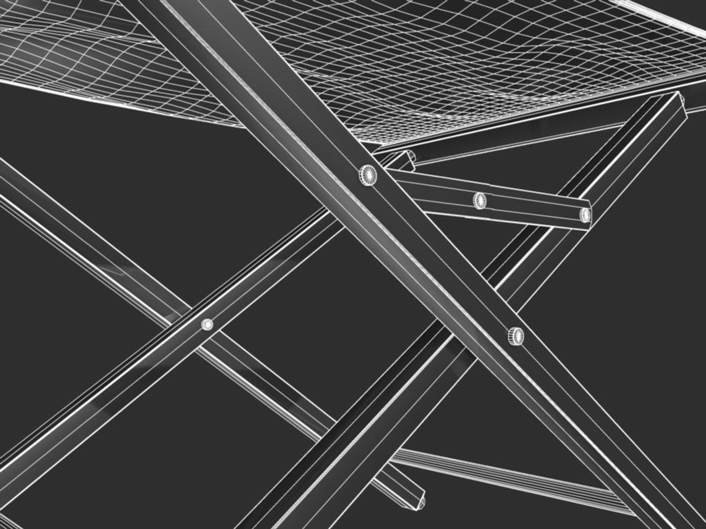 3d Model Of Director S Chair