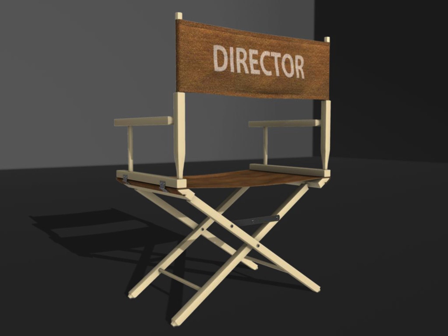 3d Model Of Director S Chair