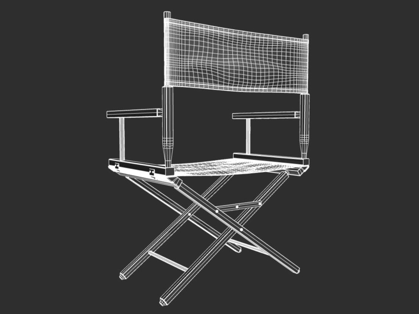 3d Model Of Director S Chair