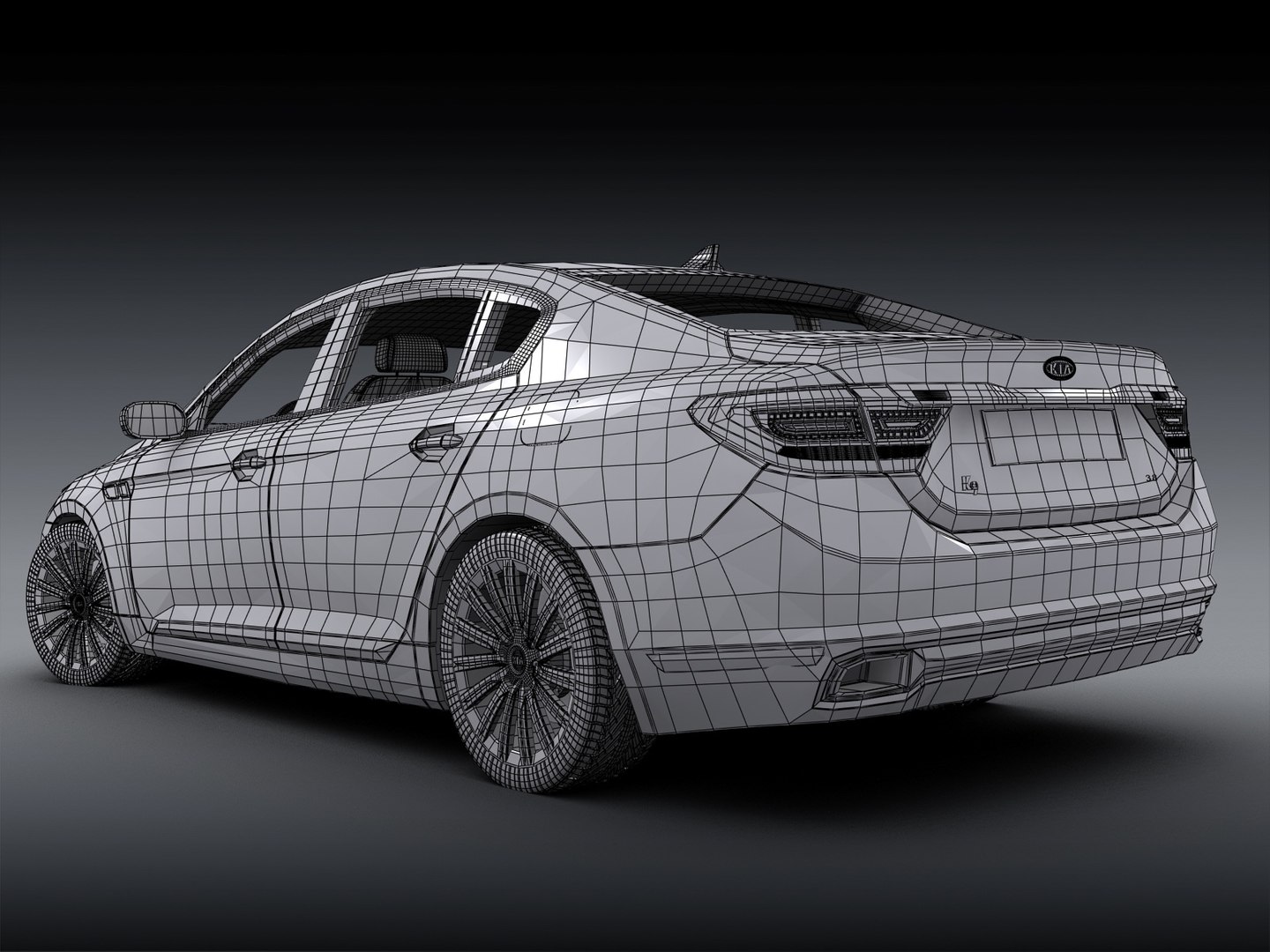 3d model kia car