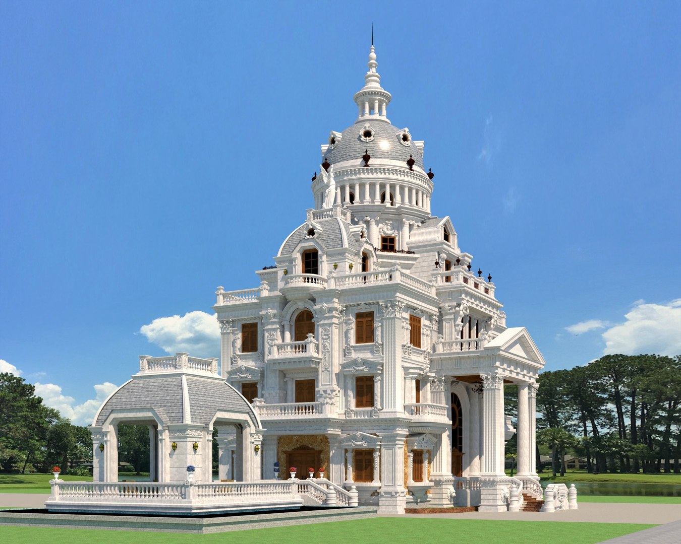 3D European Style Single-family Villa Model - TurboSquid 2016321