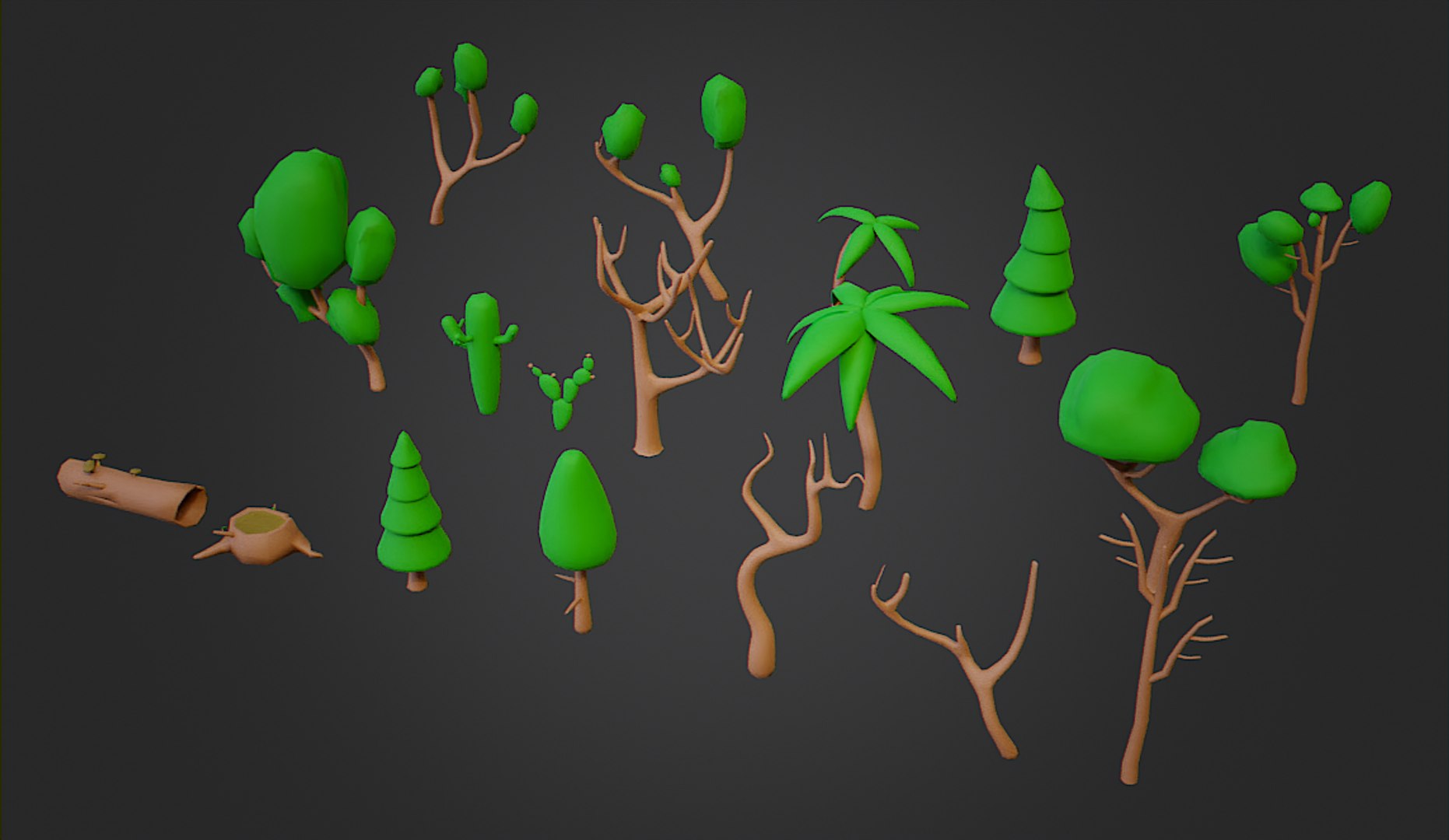 3D Stylized Trees Pack - TurboSquid 1736961
