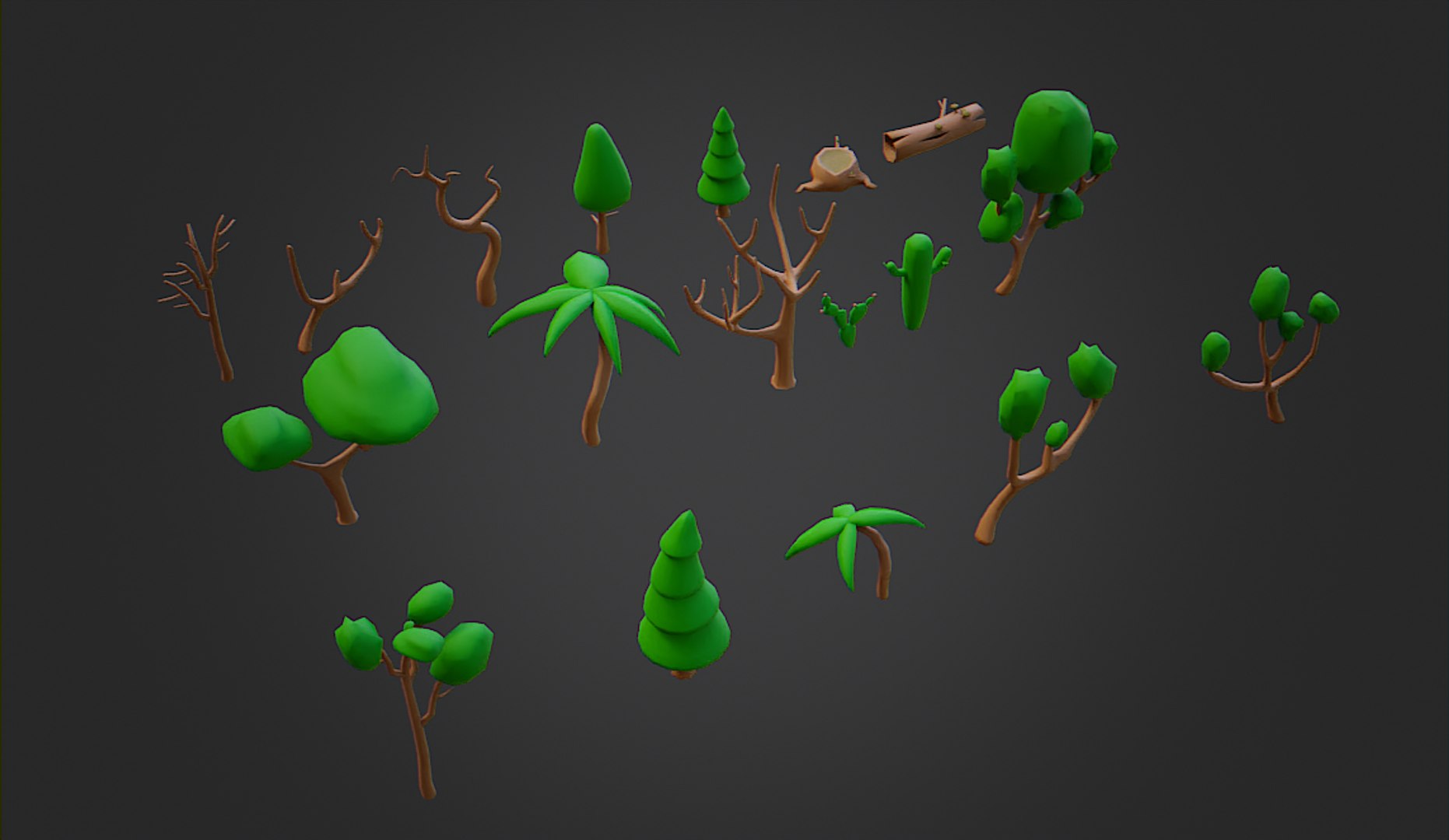 3D Stylized Trees Pack - TurboSquid 1736961