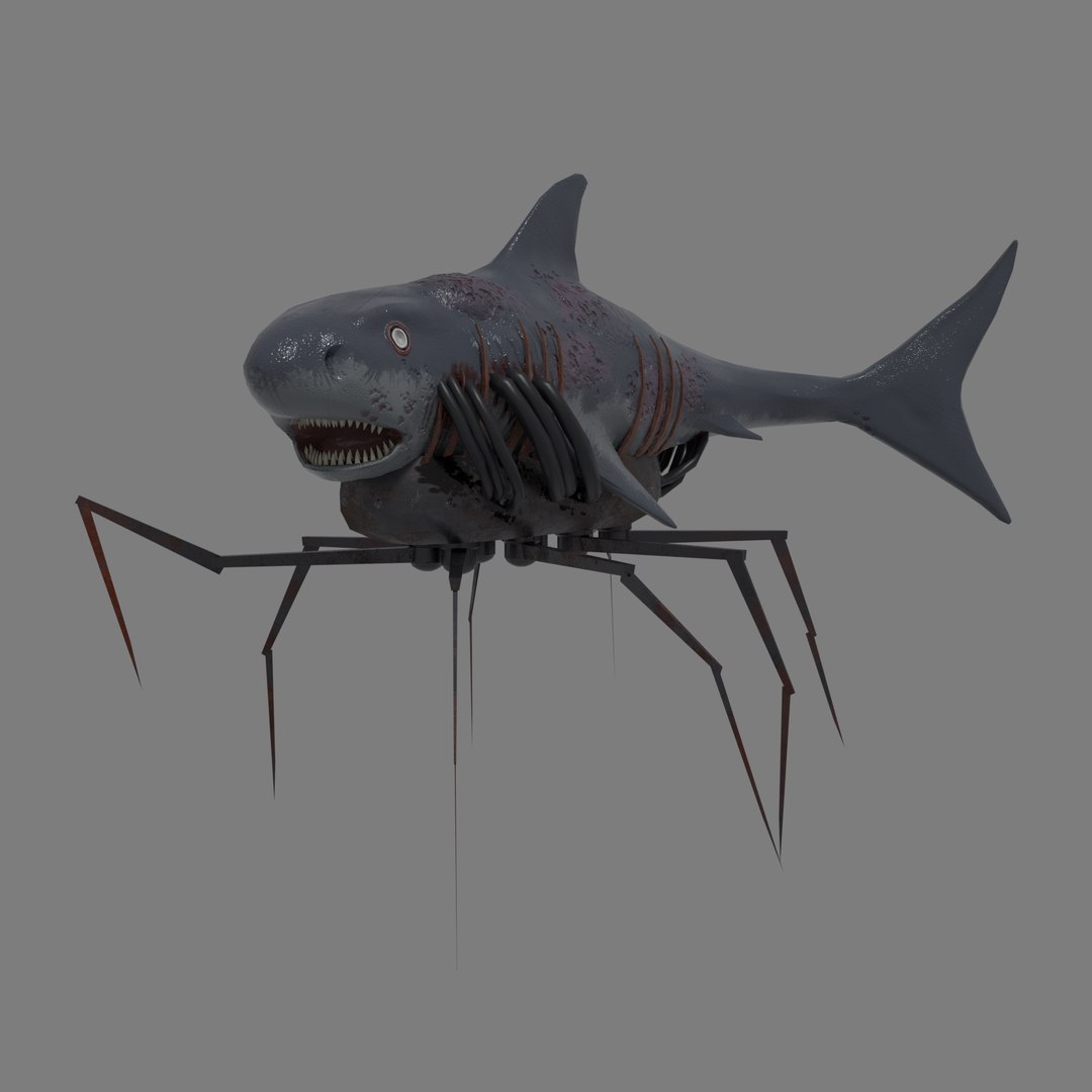 3D Shark Mechanical - TurboSquid 1589171