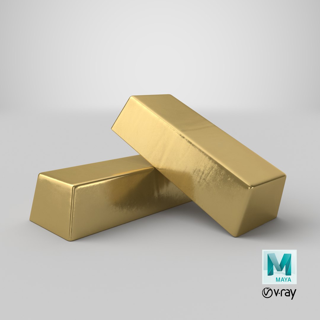 3D Model Gold Bar 02 - TurboSquid 2129396