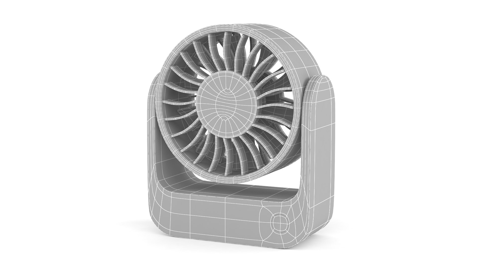 Table Fan 3D - TurboSquid 2408907