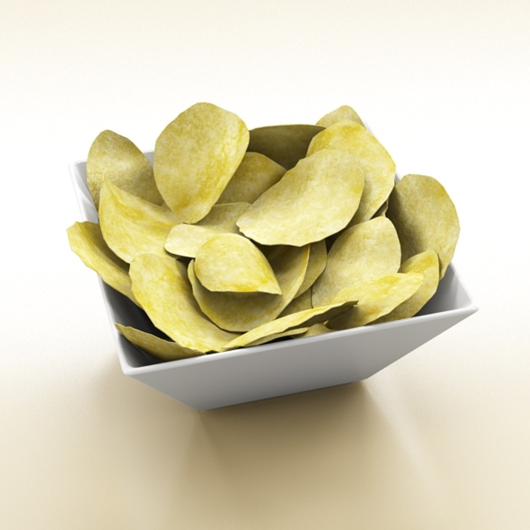 3d Model Of Chips Bowl