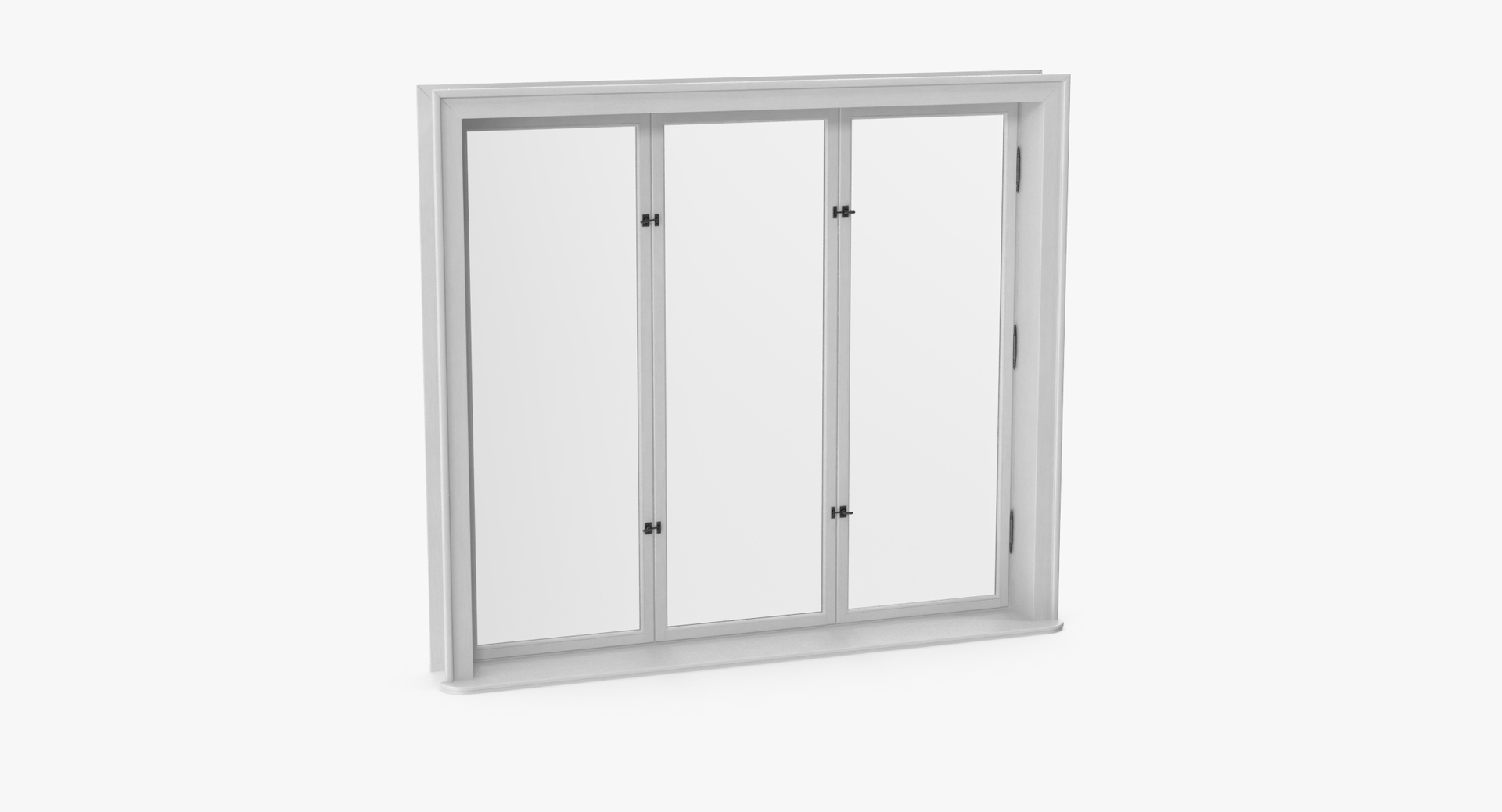 3D Model Classic Windows 01 Closed - TurboSquid 1213166